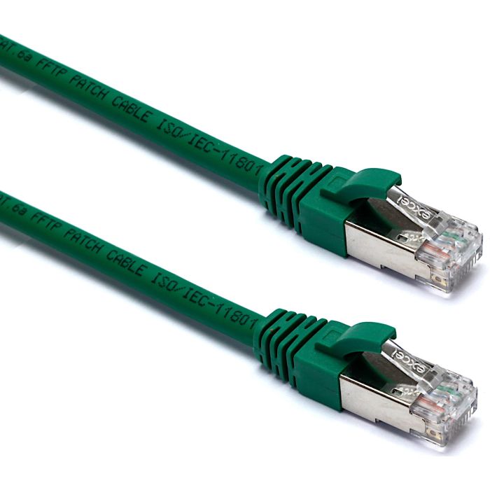 EXL CAT6A 20M FFTP LSOH PL-GRN